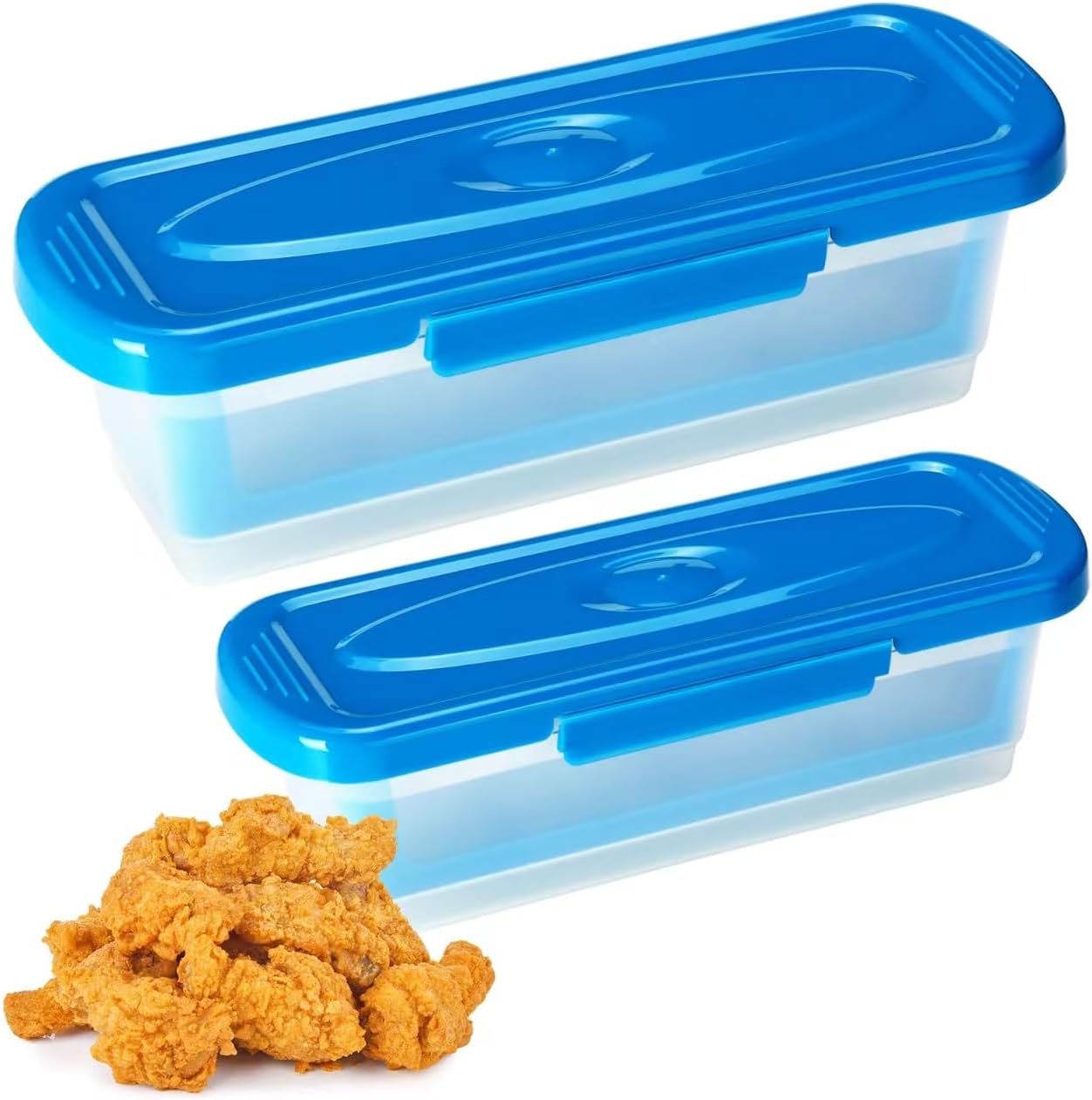 Amazon.com: Batter Shaker Bowl with Lid - 2 Pack Mess Free Breading ...
