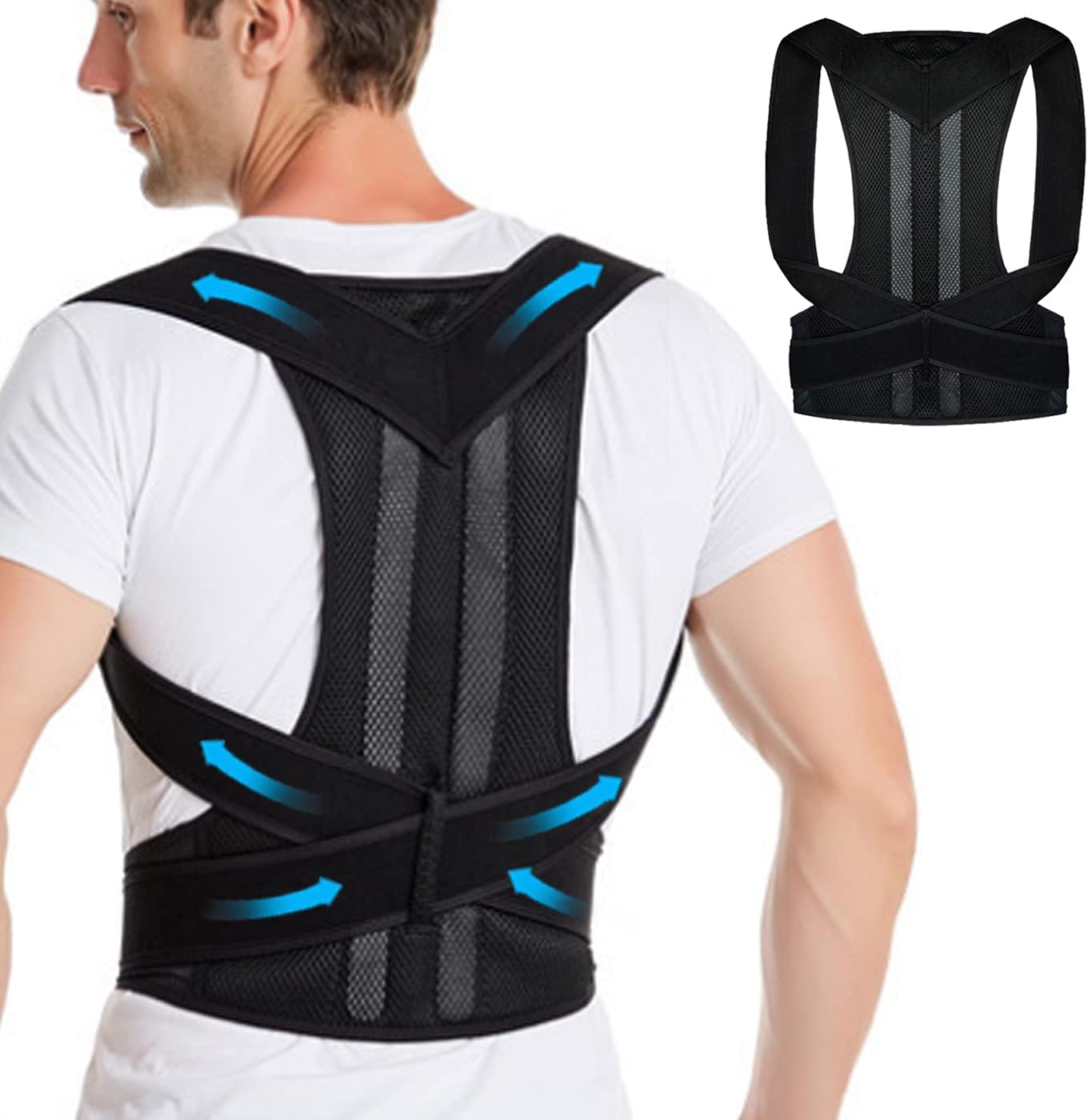 ELECDON Posture Corrector for Men and Women, Back Corrector, Back ...