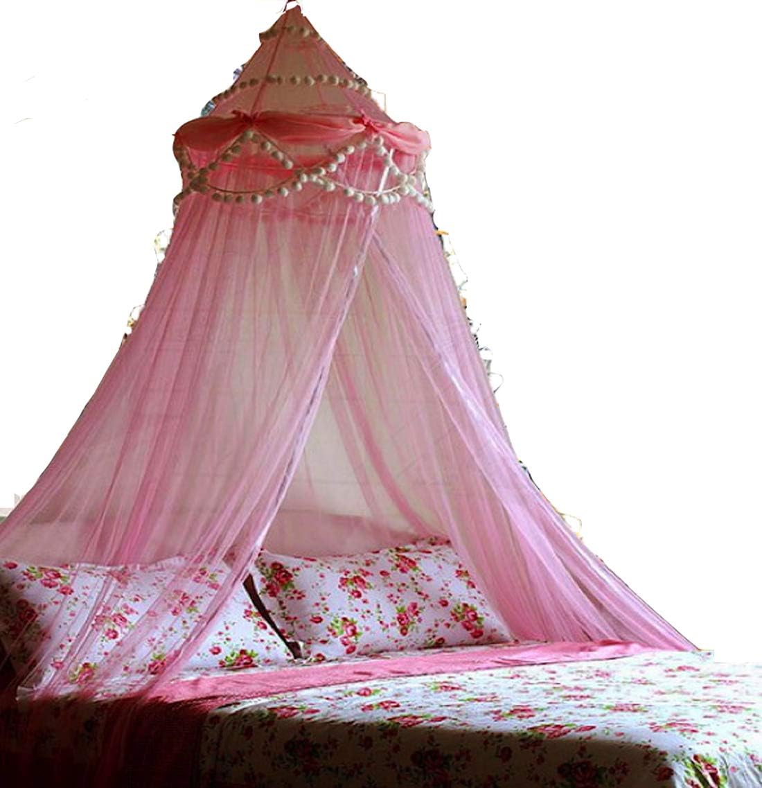 Amazon.com: Princess Absolute Ruffle Princess Pink Canopy By Sid : Home ...