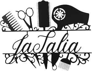 Amazon.com: Custom Metal Hairapist Sign - Salon Decor for Hair Stylist ...