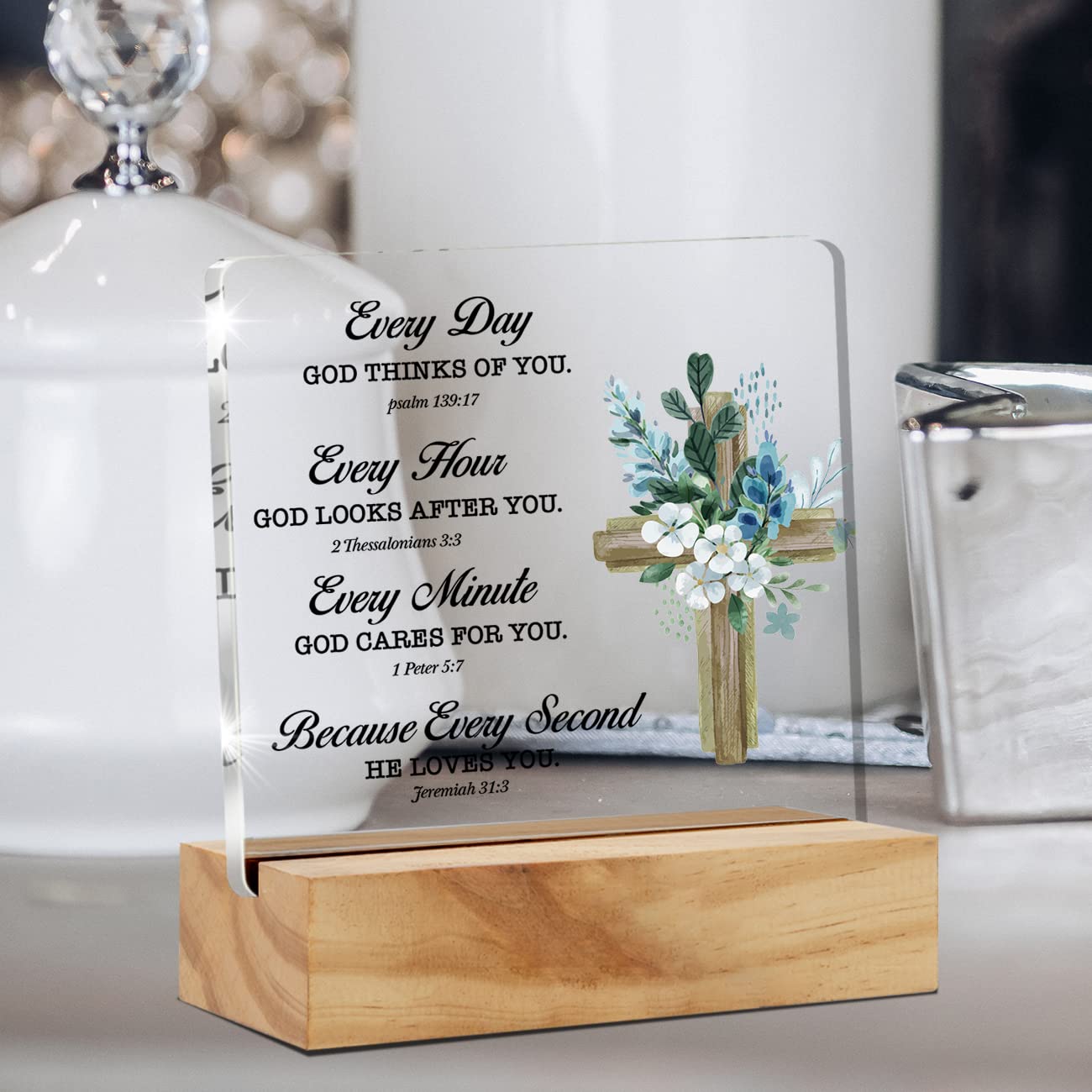 Snapklik.com : Inspirational Christian Gifts Bible Verse Desk Decor ...