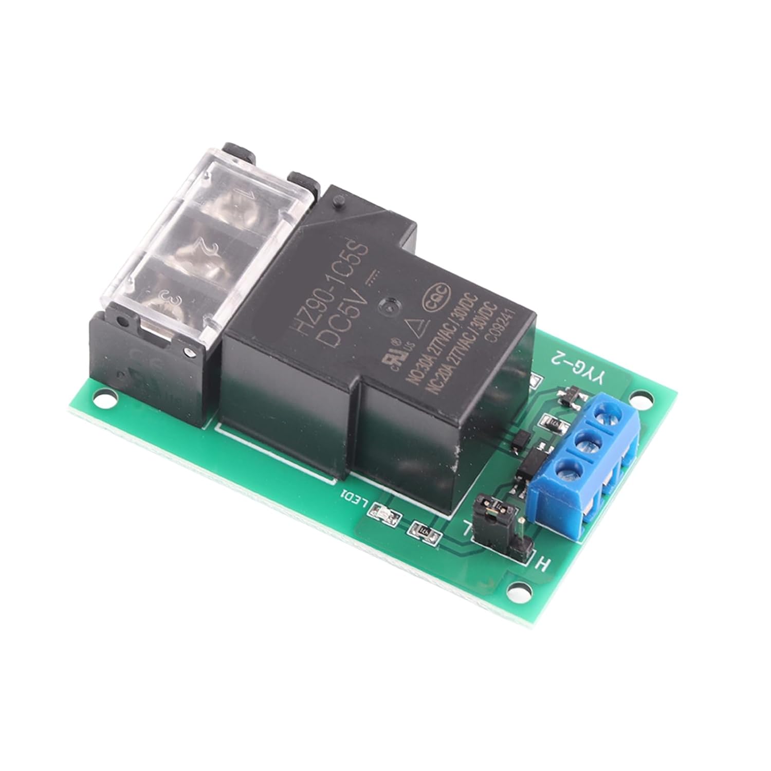 YYG 2 Relay, High Power One Way High Low Level Module One Way 30A ...