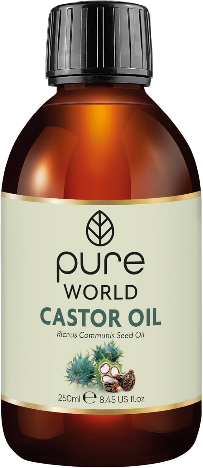 Pure World Natural Castor Oil 250ML Cold & Freshly Pressed 100% Pure ...