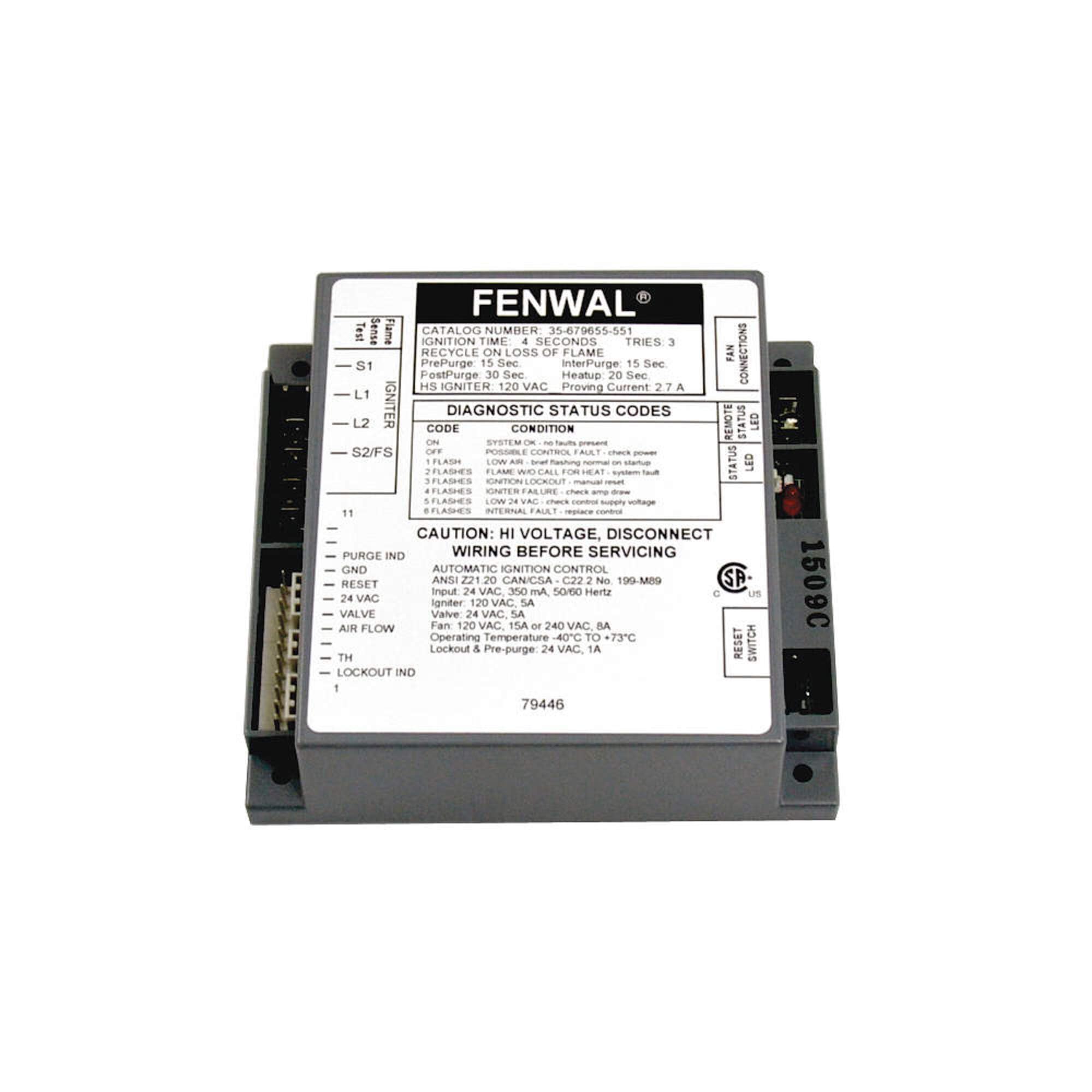 Kidde-Fenwal / Chemetronics - 35-679655-551 - Control Board, Fits Brand ...