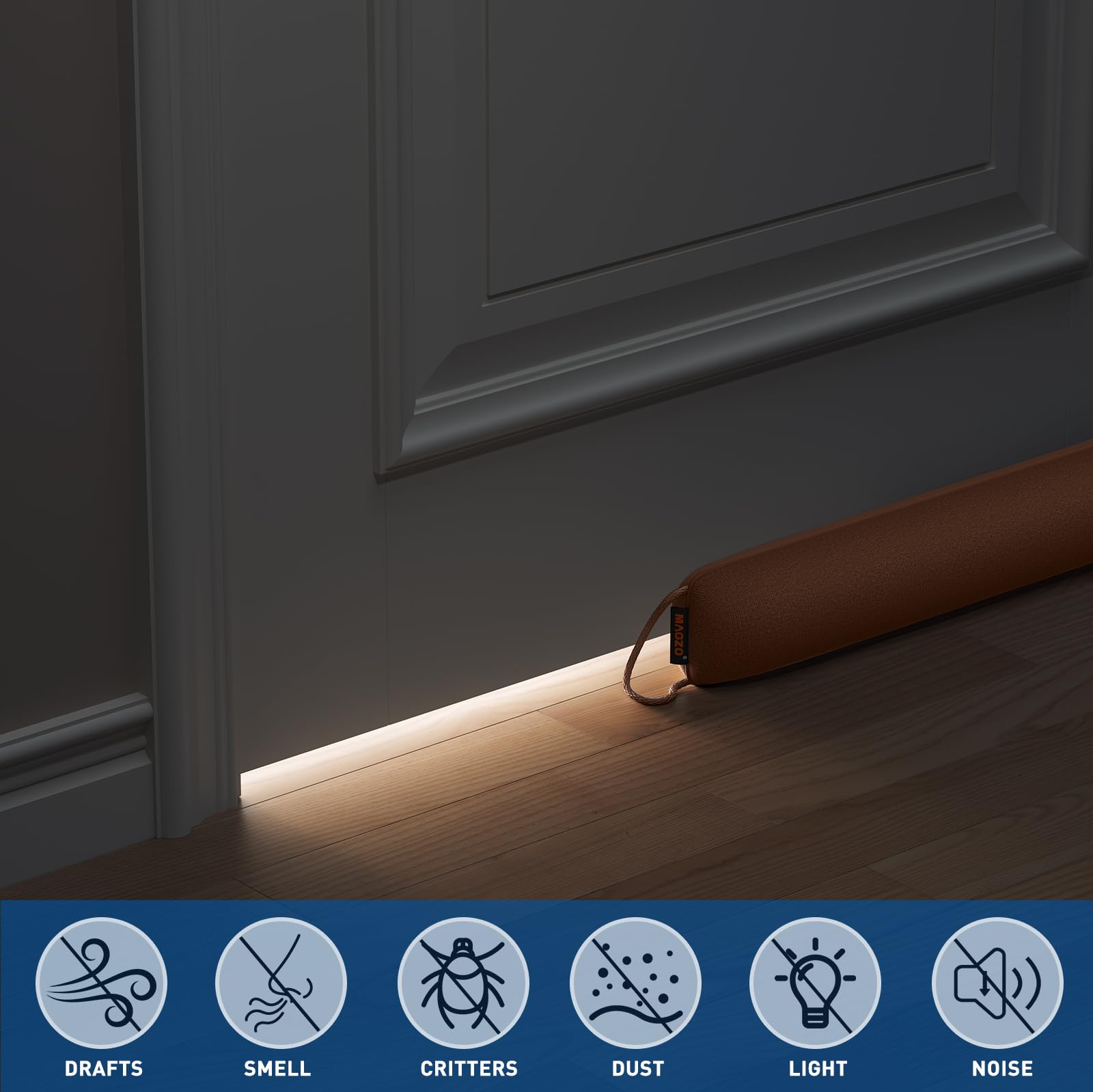 Snapklik.com : Door Draft Stopper, 36 Inch Under Door Draft Blocker ...