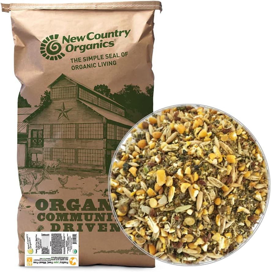 Amazon.com : New Country Organics I Organic Olive Oil Layer Feed for ...