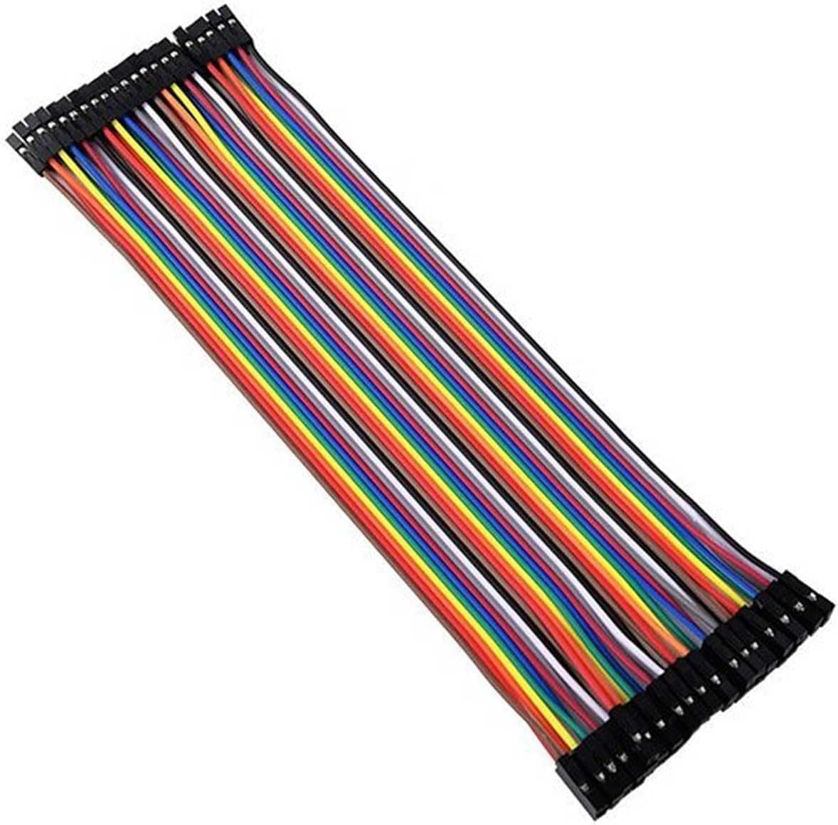 40x Cabo fio Jumper Fêmea x Fêmea 20 cm para arduino, esp, raspberry ...