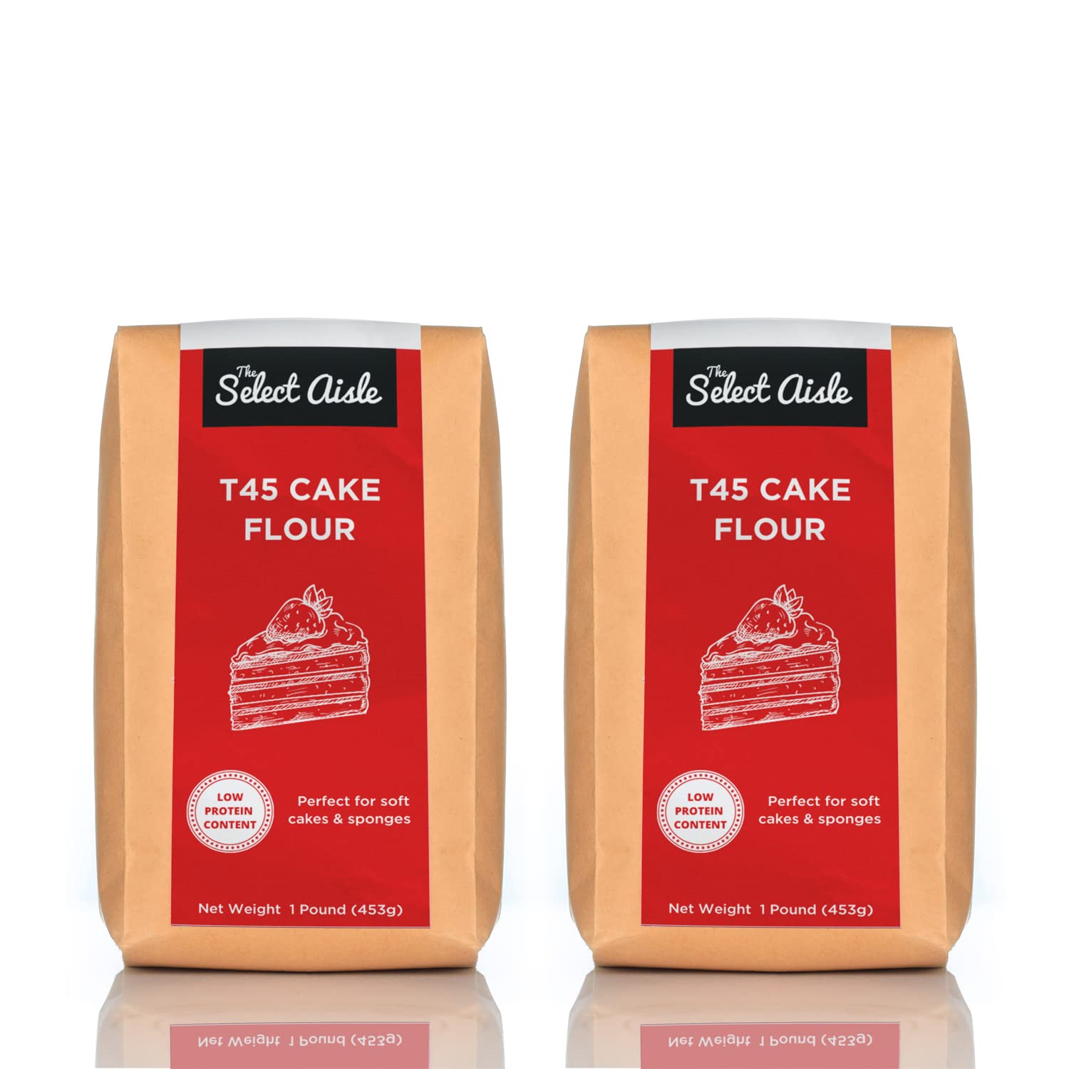 The Select Aisle T45 Cake Flour - 453g (Pack of 2) [Speciality baking ...