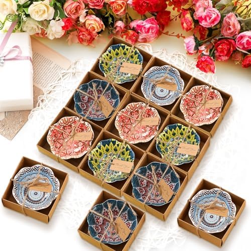 Amazon.com: 12 Pcs 3.3 Inches Small Ceramic Bowl for Wedding Boho ...