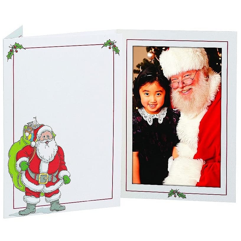 Amazon.com - TAP Santa Photo Insert Holiday Folder Frame for 5x7 Prints ...