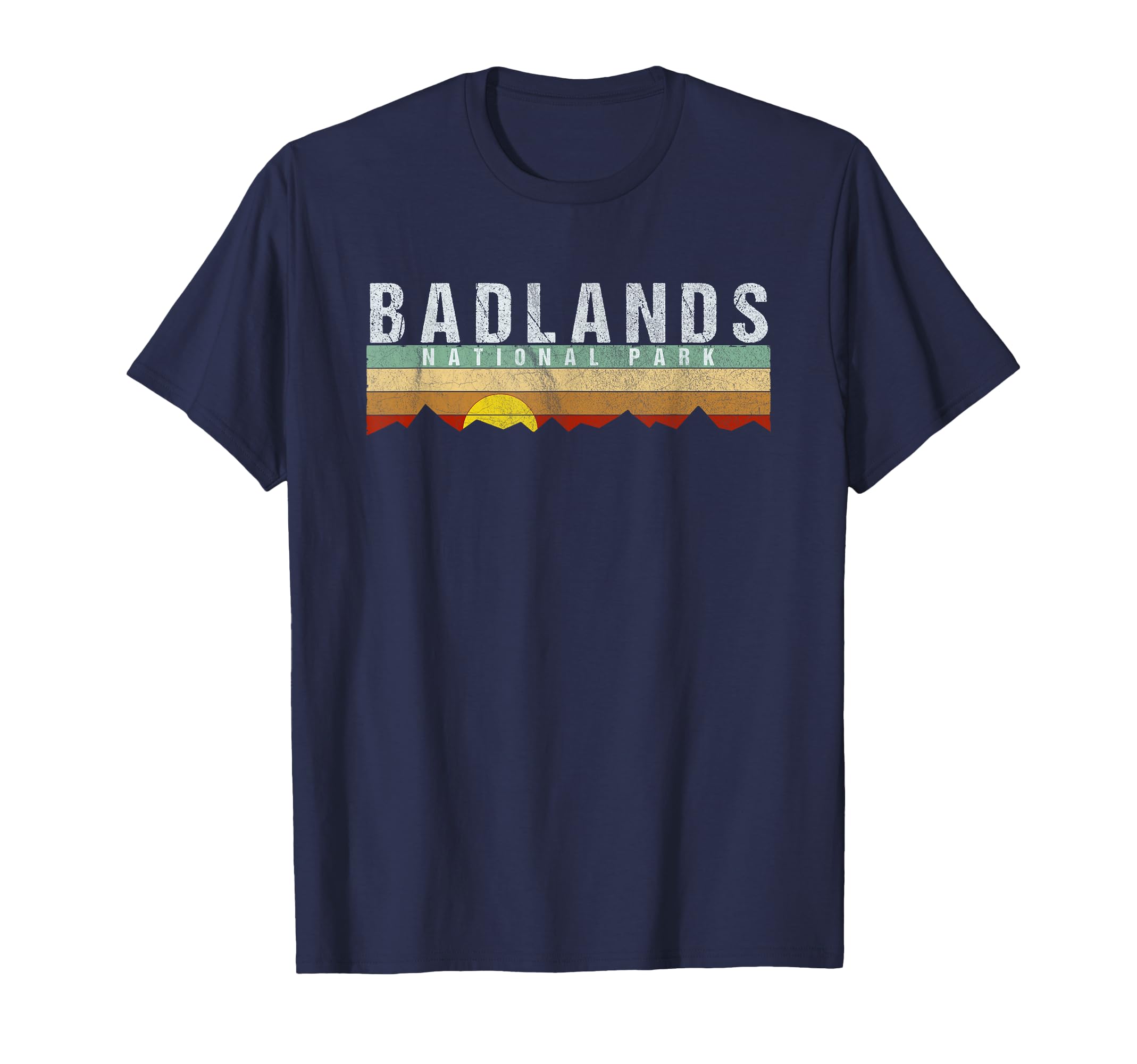 Amazon.com: Vintage Badlands National Park Retro T-Shirt : Clothing ...