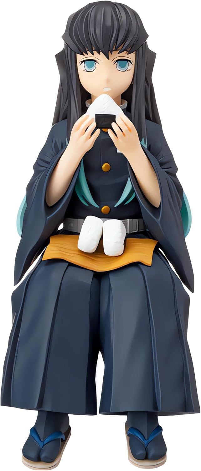 Amazon.com: SAKUURIOWU Muichiro Figure Action Figure Eating Rice Balls ...