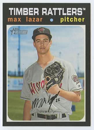 Amazon.com: 2020 Topps Heritage Minor League #52 Max Lazar Wisconsin ...