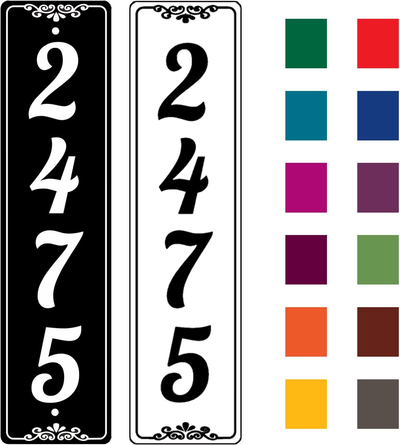 Amazon.com: SINKAA Reflective Address Plaques for House - 18" x 4 ...