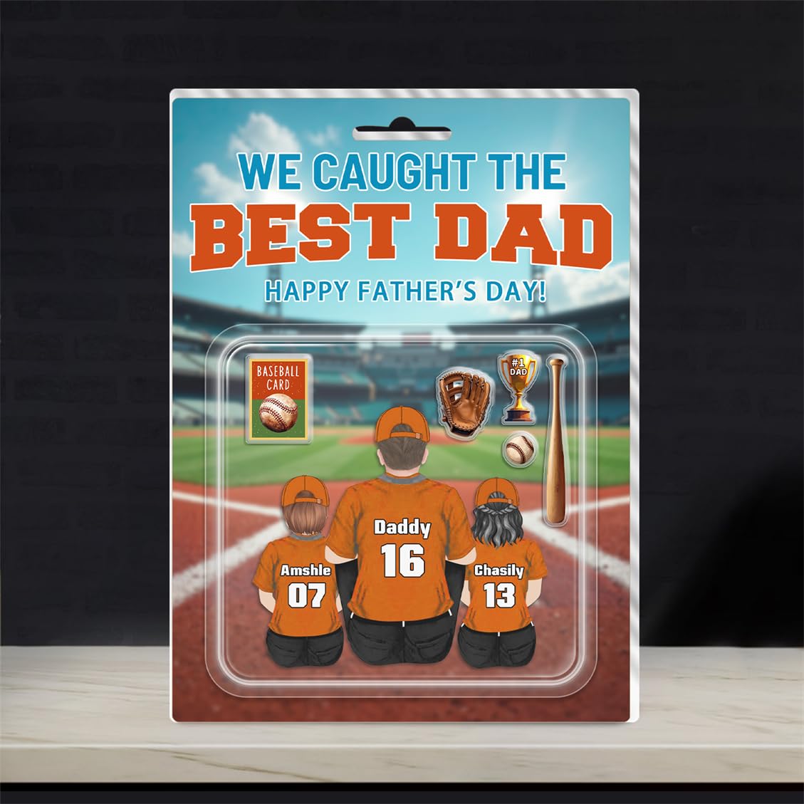 We Caught The Best Dad Baseball I Caught The Best Dad Figure Custom ...