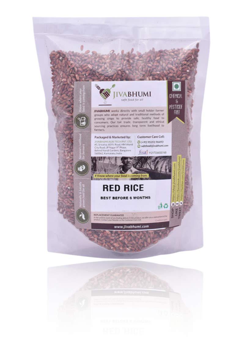 Jivabhumi Certified Organic Red Rice 900g | 100% Natural & Gluten-Free ...