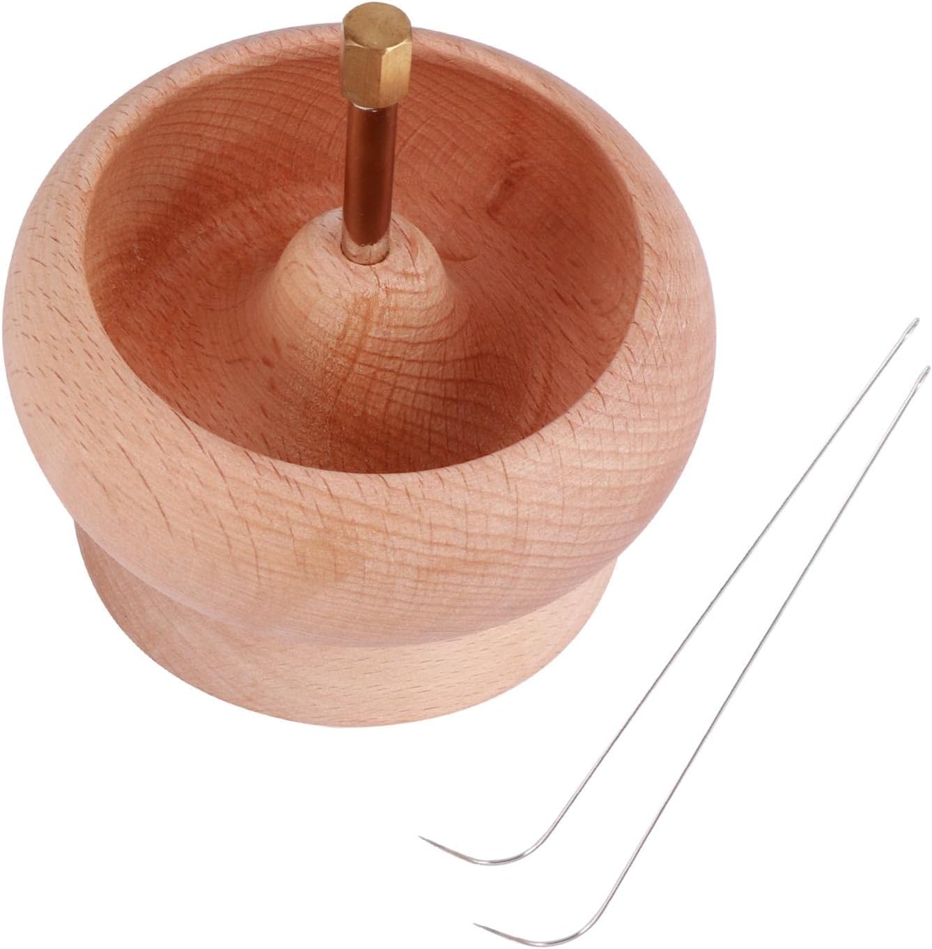 Jiakalamo Wooden Bead Spinner, 2 in 1 Yarn Winder, Wooden Spin Bead ...