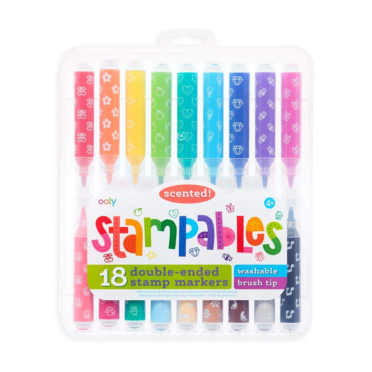 Ooly Double-Sided Stampable Markers, Washable Markers, Marker Stamps ...