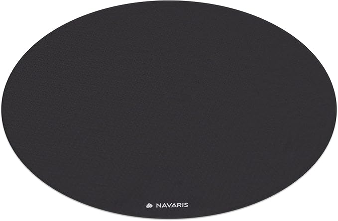 Navaris Round Yoga Mat - 47" Diameter Circular Exercise Mat 1/4" Thick ...