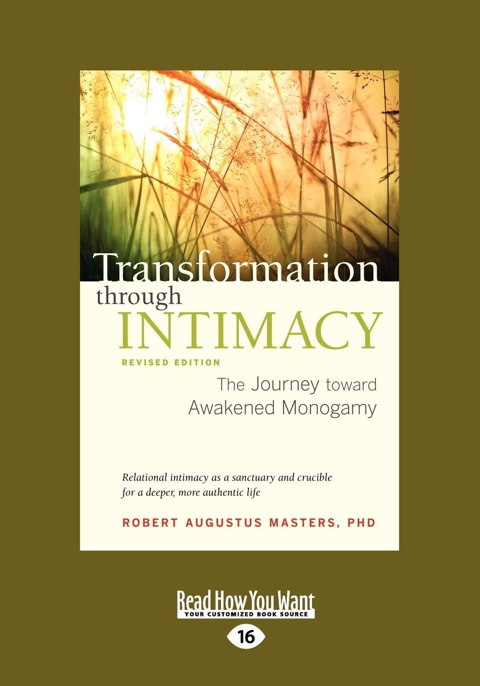 Transformation Through Intimacy, Revised Edition: The Journey toward ...