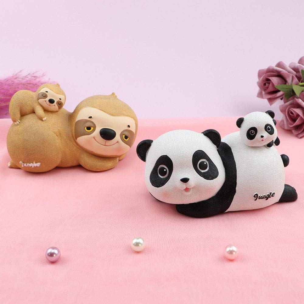 Snapklik.com : Cute Cartoon Animal Panda Sloth Piggy Bank Money Box ...