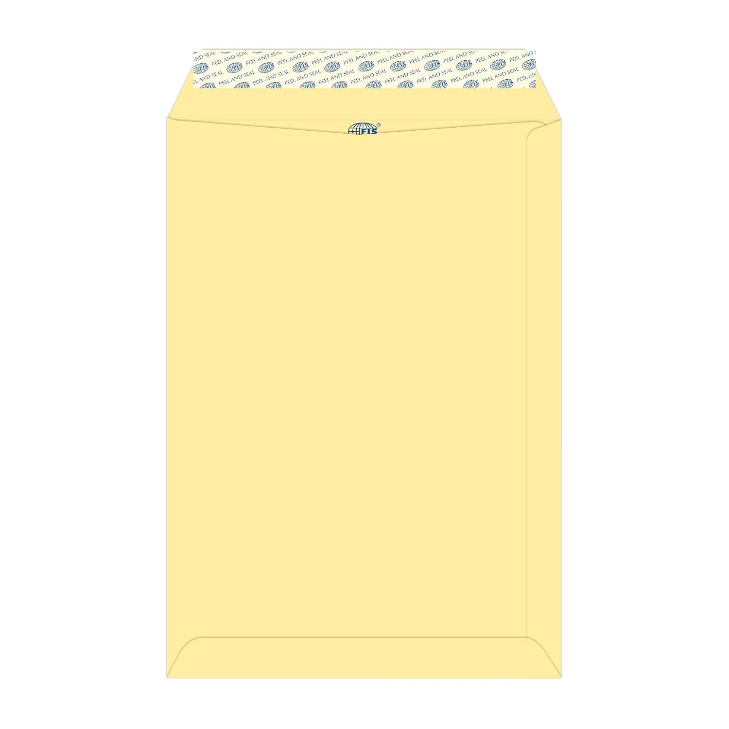 FIS Laid Paper Envelopes Peel & Seal, Pack of 50 Pieces, Cream Color ...