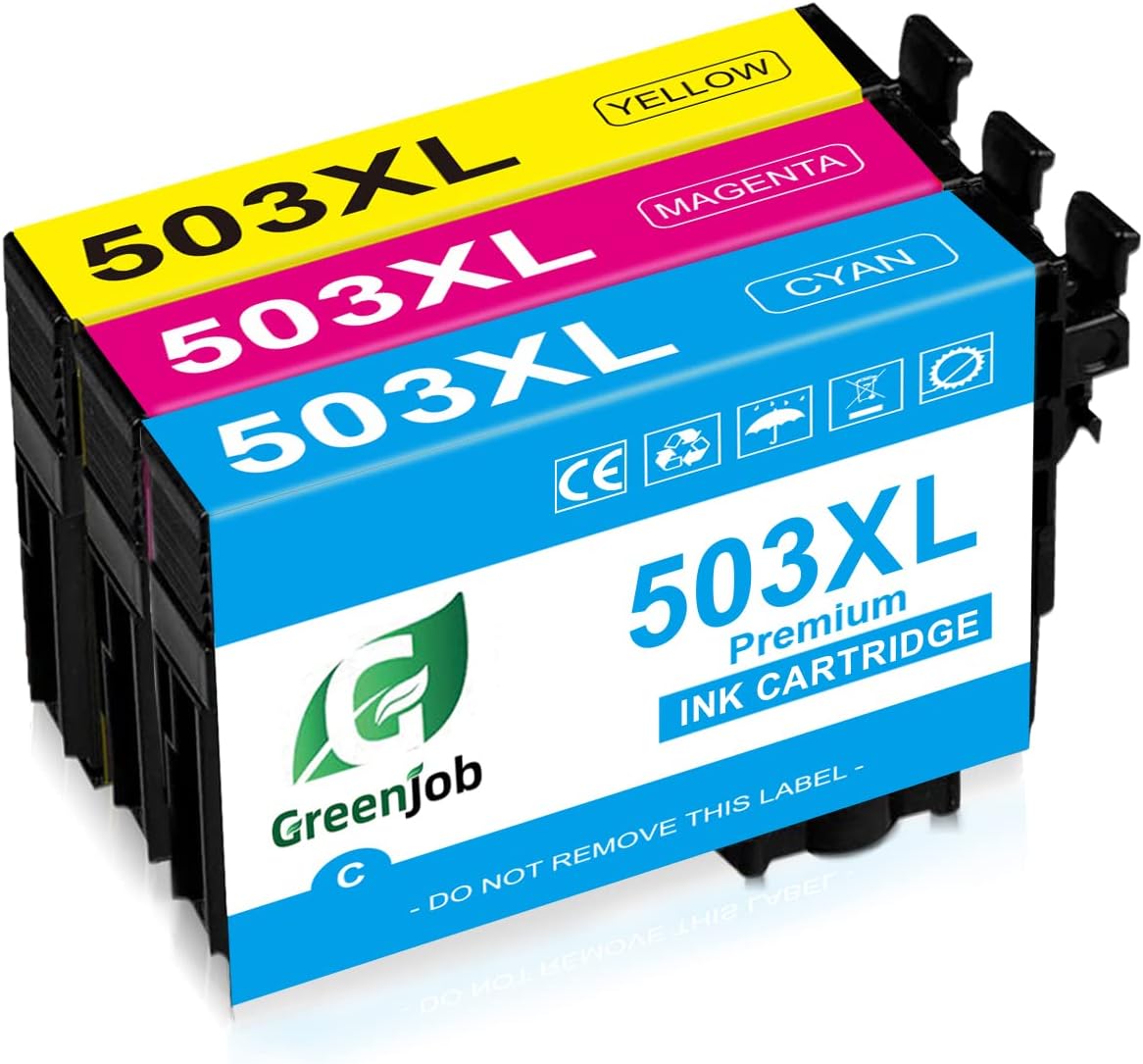 Greenjob 503XL Colour Ink Cartridges Replacement for Epson 503 Ink ...