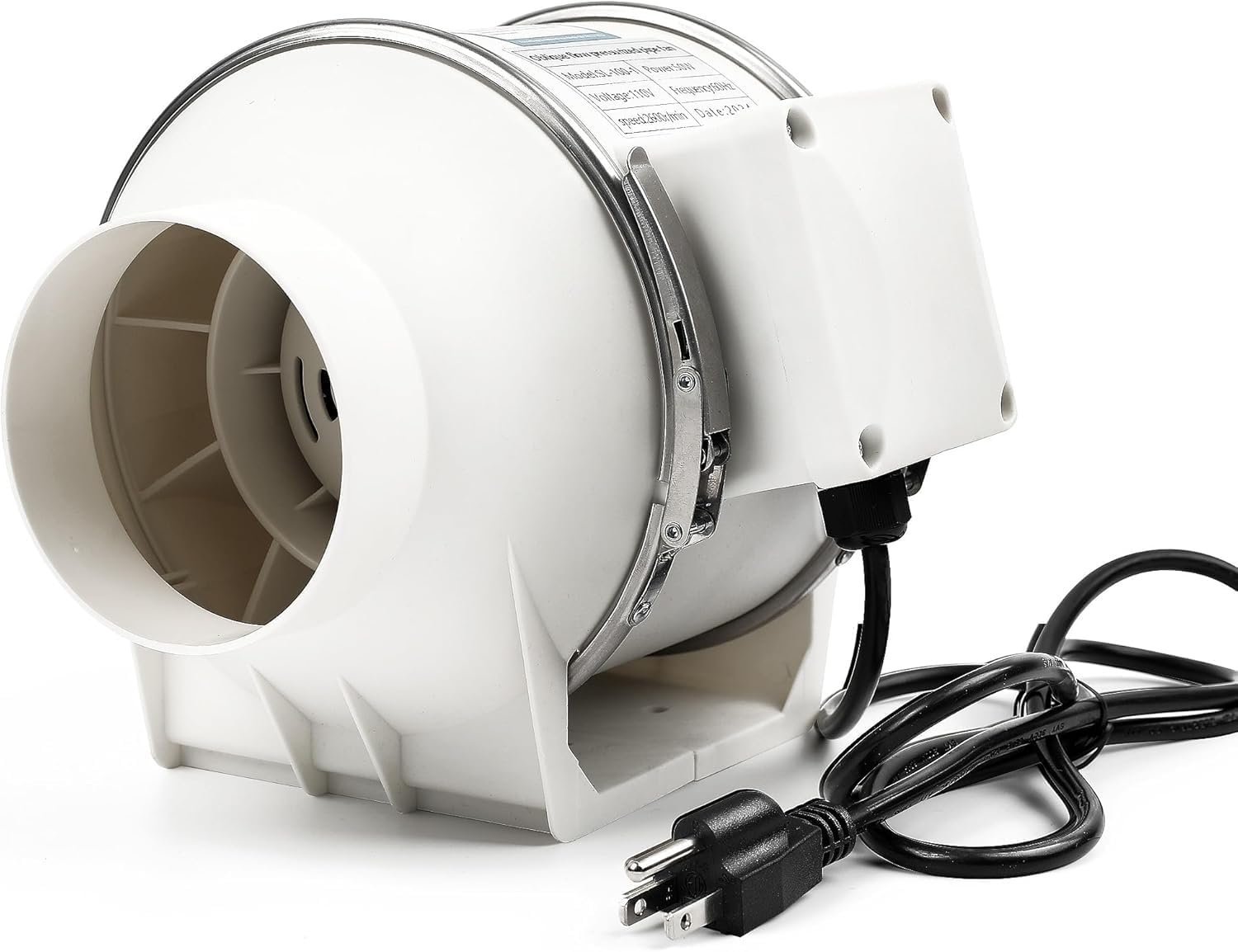 Amazon.com: Hon&Guan 4 Inch Inline Booster Duct Fan with Speed ...