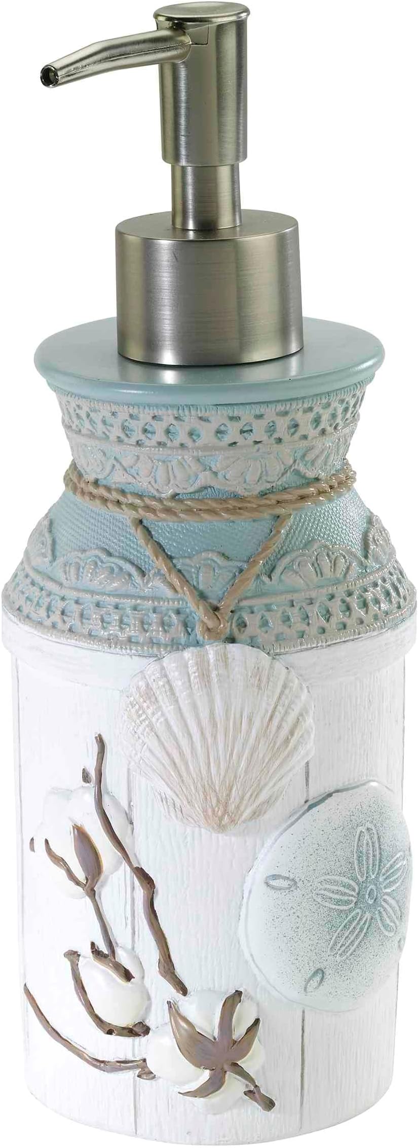 Amazon.com: Zenna Home Seaside Serenity Bathroom Soap Dispenser with ...