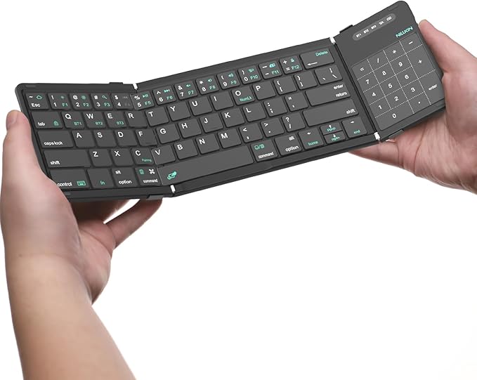 Amazon.com: Nillkin Foldable Keyboard with Touchpad, Bluetooth Keyboard ...