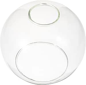 Gadpiparty Clear Glass Globes Shade Replacement, Round Glass Globe ...