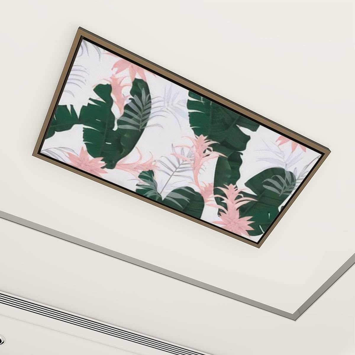 Decorative Fluorescent Light Covers for Ceiling Lights 6 Packs Floral ...