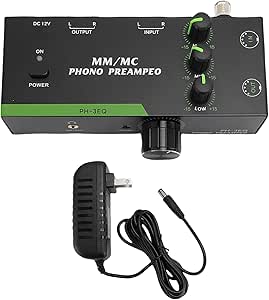 Amazon.com: Mm Mc Phono Preamp, 3.5mm Headphone Output Turntable ...
