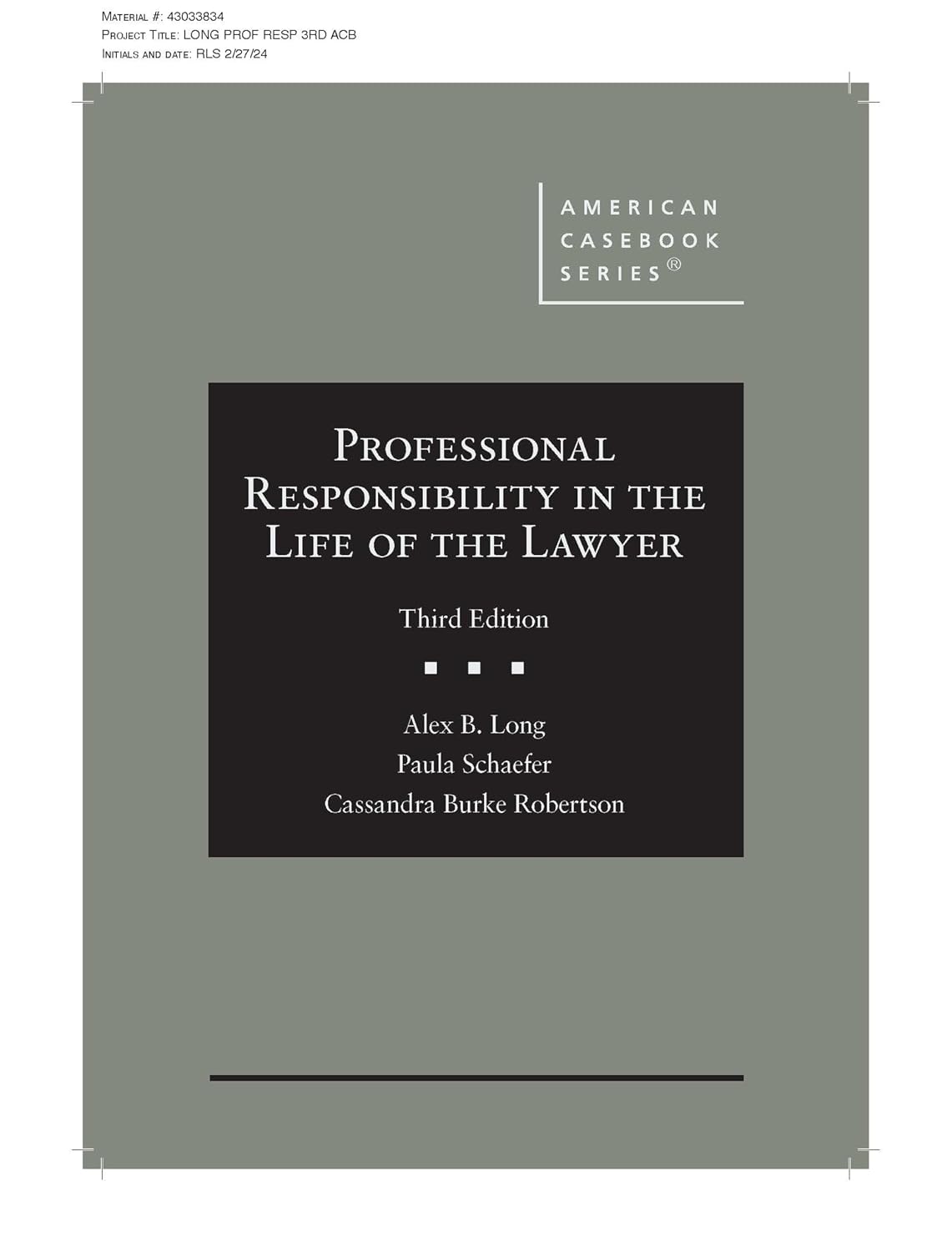 Amazon.com: Professional Responsibility in the Life of the Lawyer ...