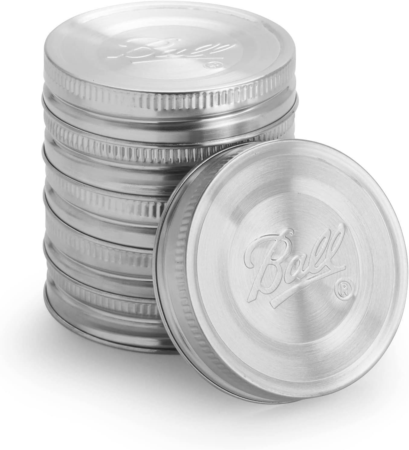 Amazon.com: Sunshine Mason Co, One Piece Mason Jar Lids 6 Pieces, Red ...