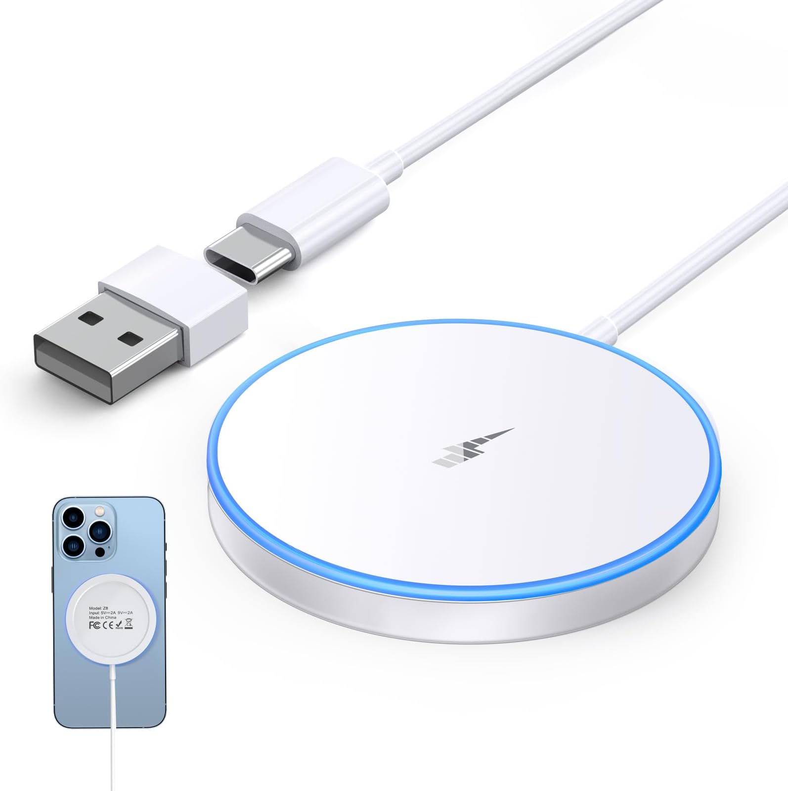 Magnetic Wireless Charger 15w Mag-Safe Charger for iPhone 16 Pro Max/16 ...