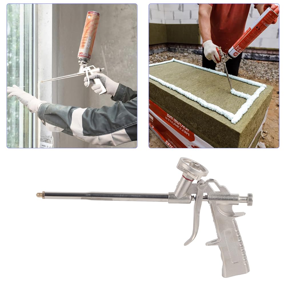 Foam Gun Insulation No-Clean Foam Gun - Heavy Duty PTFE Coated For ...