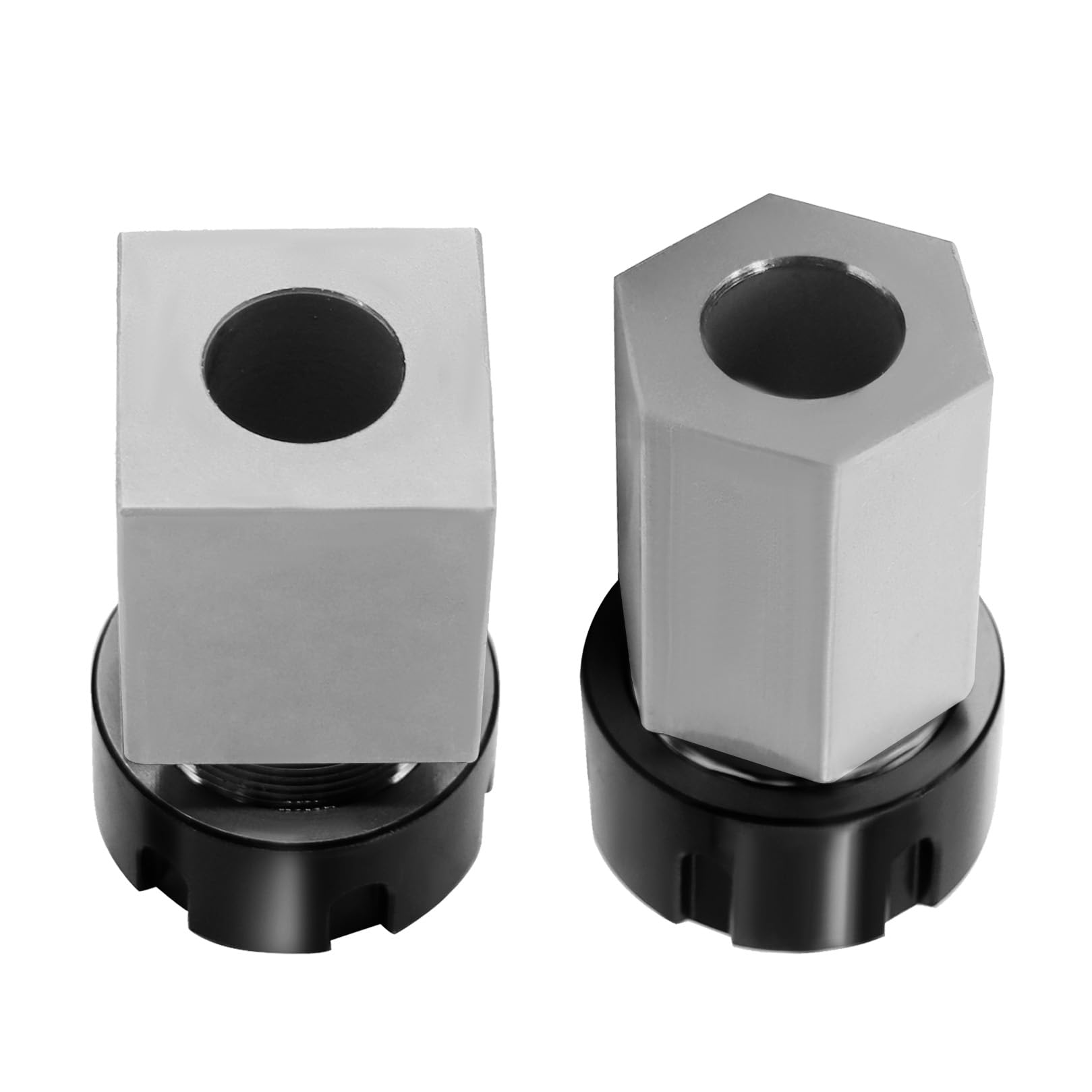 Jecoupoon ER-25 Collet Chucks Block Set Square and Hex for CNC Machines ...