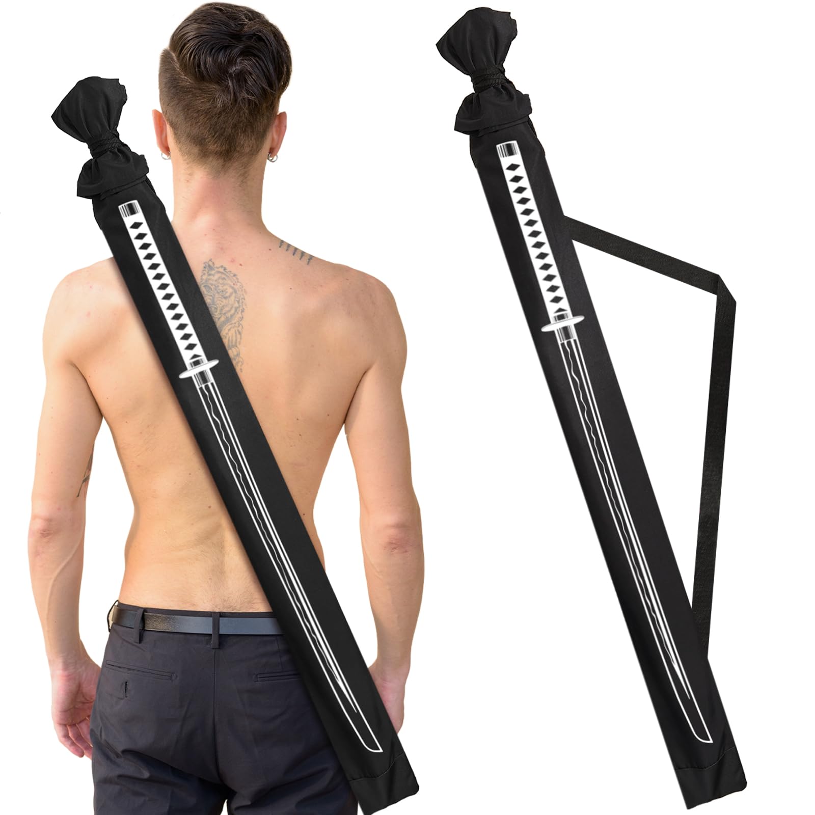 Snapklik.com : Patelai Sword Bag Katana Carrying Bag Black Ninja Sword ...