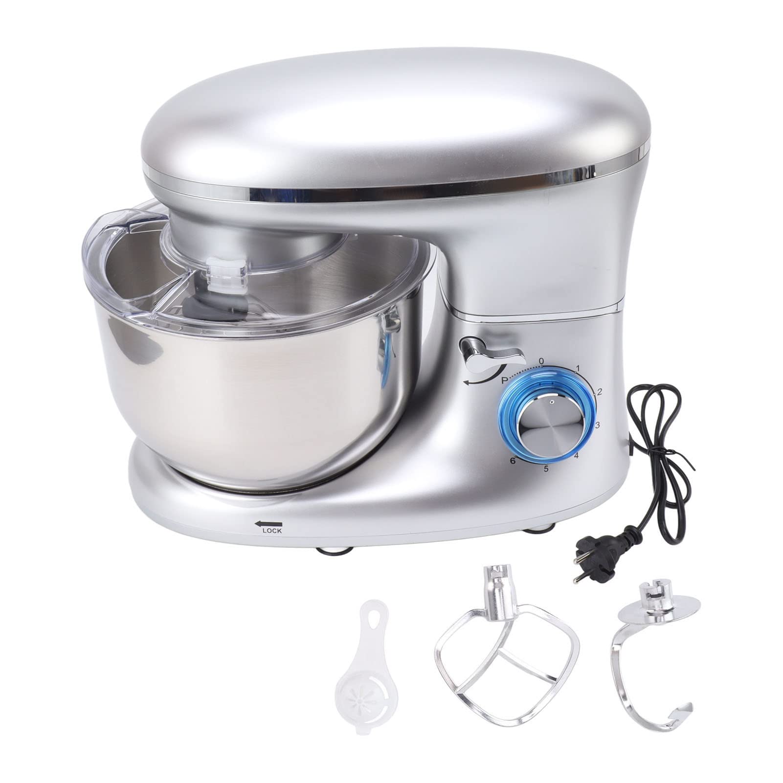 Electric Food Stand Mixer Stainless Steel 6 Speed Blender 1pc