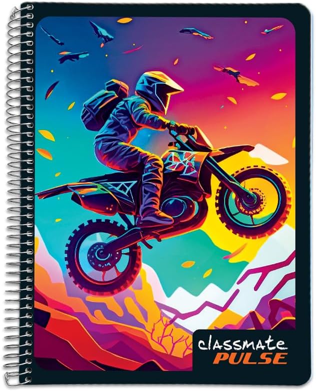 Classmate Pulse Spiral Notebook - 240 mm x 180 mm, Soft Cover, 180 ...