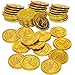 50 Pcs Plastic Gold Coins, Pirate Treasure Fake Money Toy Coins for ...