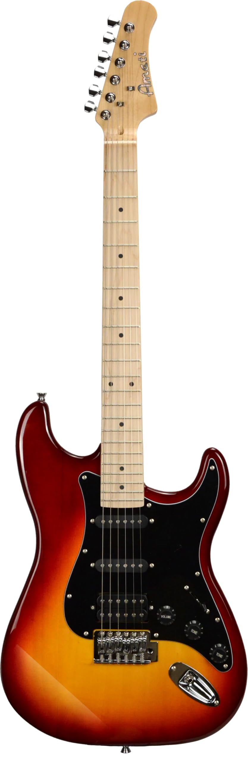 Amazon.com: Amati Solid-Body 6-String Electric Guitar w/Gig Bag - Gloss ...