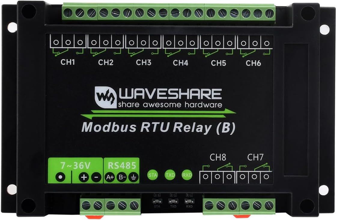 Amazon.com: Waveshare Industrial 8-Channel Relay Module for Raspberry ...