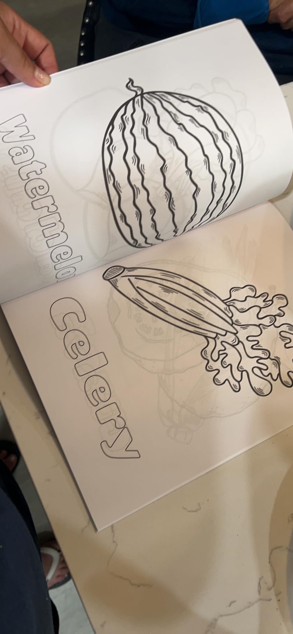 Fruits and Vegetables Coloring Book: 50 Fruits and Vegetables Coloring ...