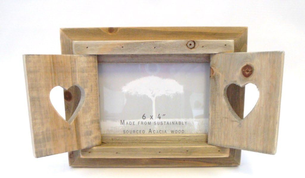 Nicola Spring Nicola Spring rustikaler Bilderrahmen aus Holzherz mit ...