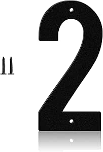 Amazon.com: 5 Inch Metal House Numbers, Black Metal Numbers and Letters ...