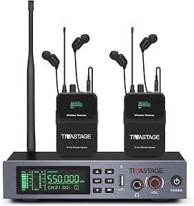 Amazon.com: tiwastage UHF 1 Channel Wireless in Ear Monitor System with ...