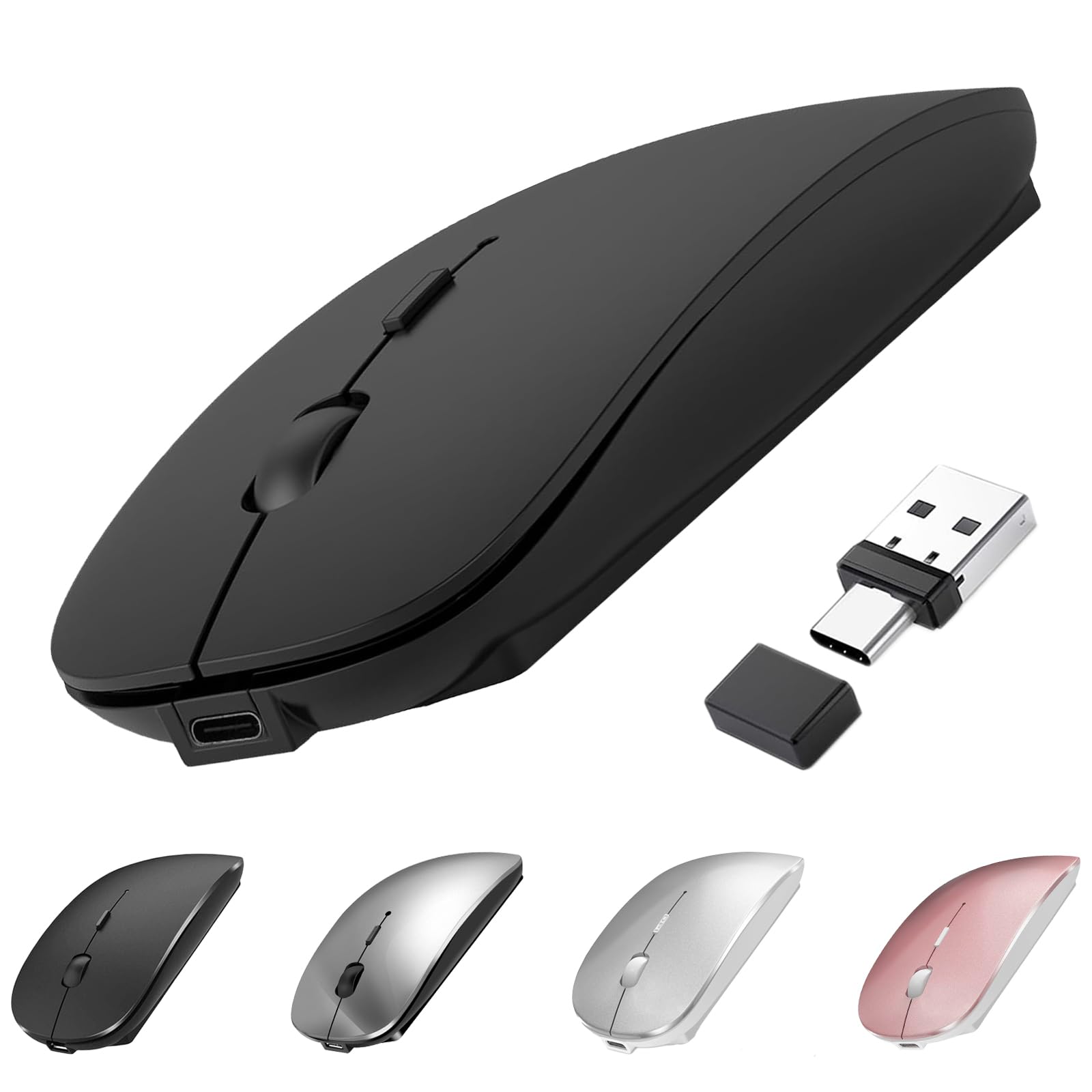 Wireless Bluetooth Mouse for MacBook Air Pro iMac Mac Pro, Wireless ...