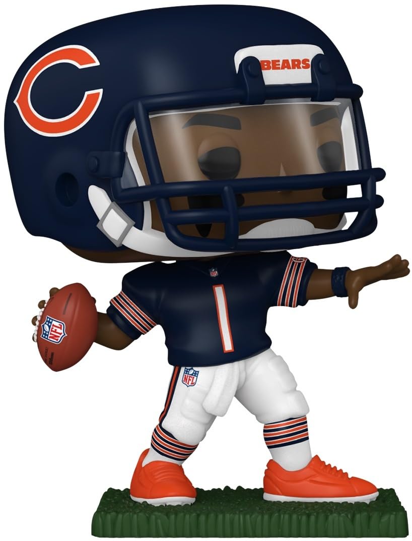 Amazon.com: Funko Justin Fields (Chicago Bears) NFL Pop! Series 11 ...